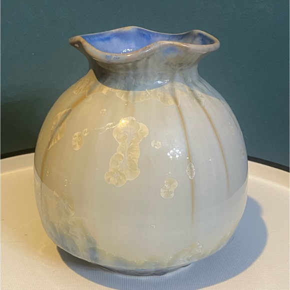 Follette | Art | Follette Studio Blue Drip Art Pottery Vase With ...
